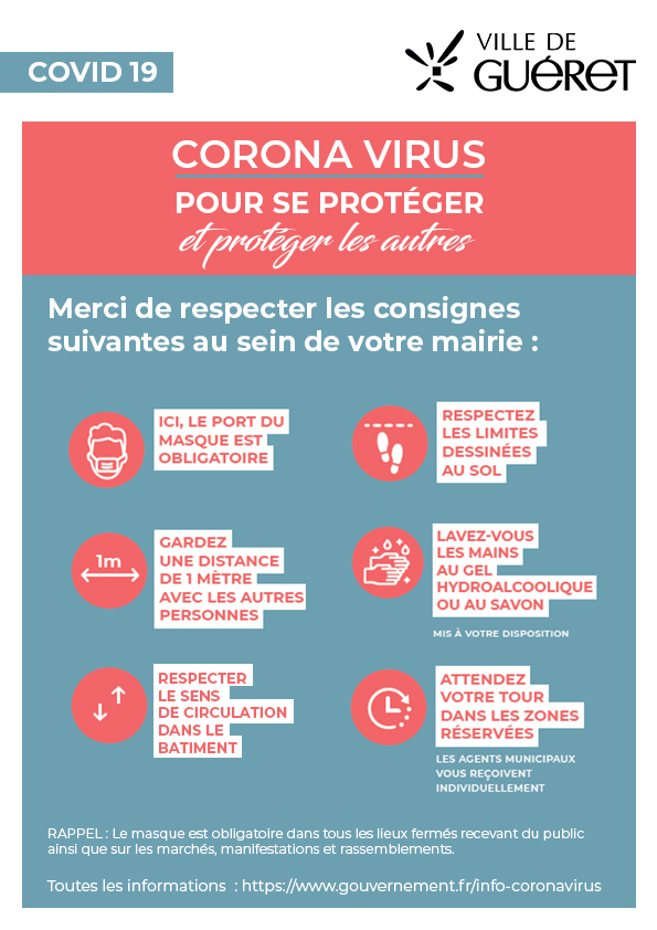 Coronavirus (COVID-19) : Consignes et recommandations - Ville de Guéret ...